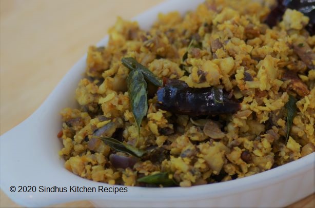 Vazhakka Thoran – Sindhus Kitchen Recipes